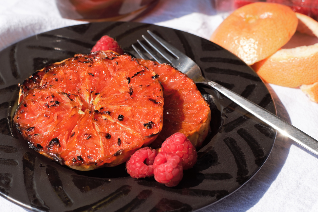 Grilled Honey-Ginger Grapefruit – Mountain Cravings